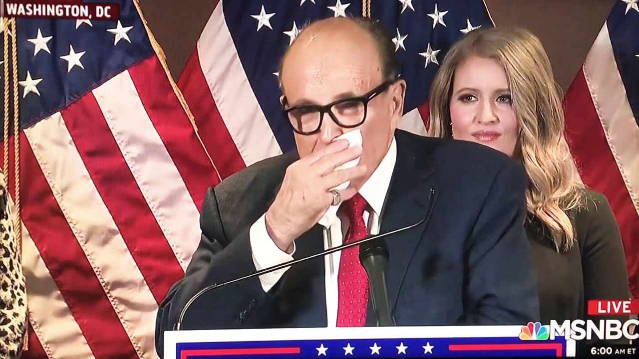 Giuliani melting under pressure - YouTube