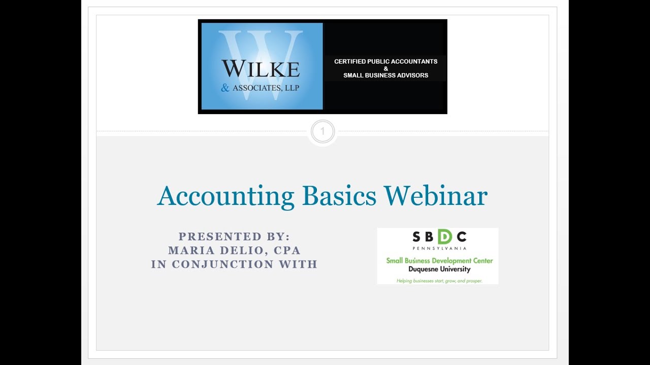 Accounting Basics - YouTube