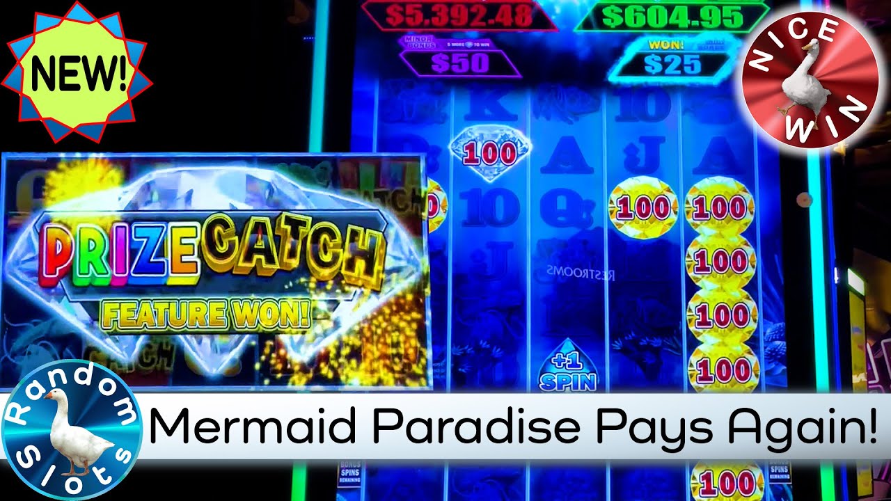 😄 New⭐️Mermaid Paradise Prize Catch Slot Machine Nice Bonus - YouTube