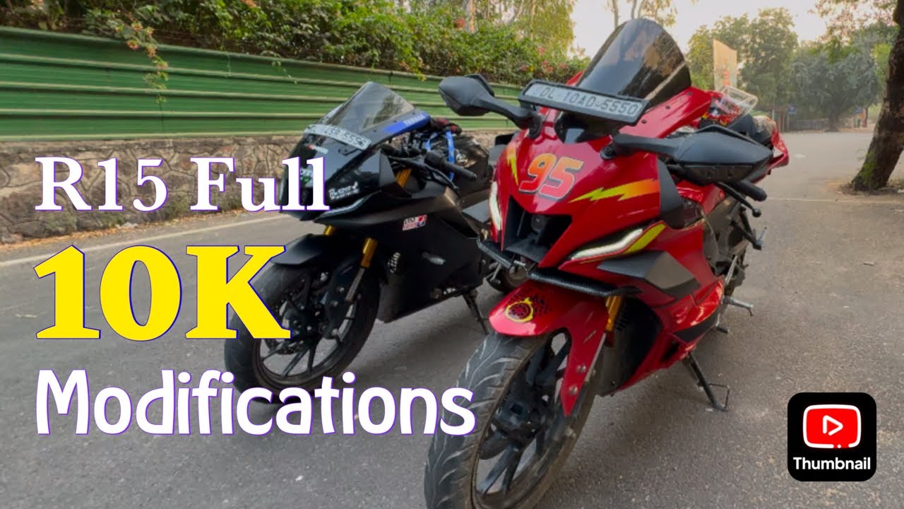 Yamaha R15 Full modifications | R15 Best modification Parts - YouTube