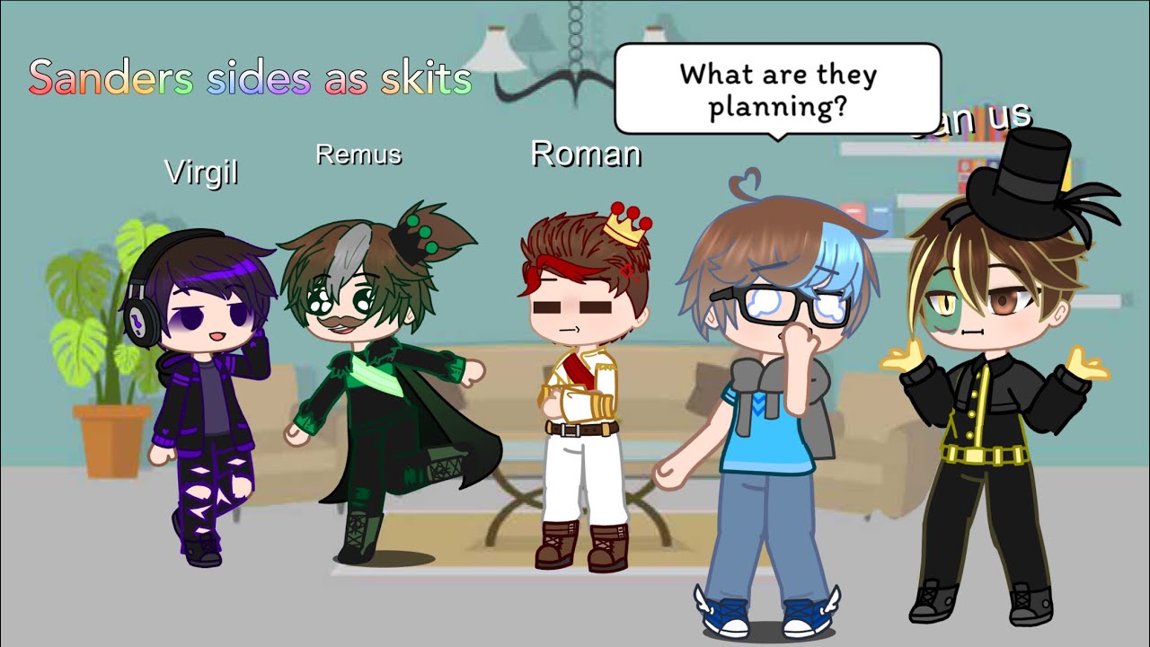 Sanders sides as skits ll Gacha Club ll - YouTube