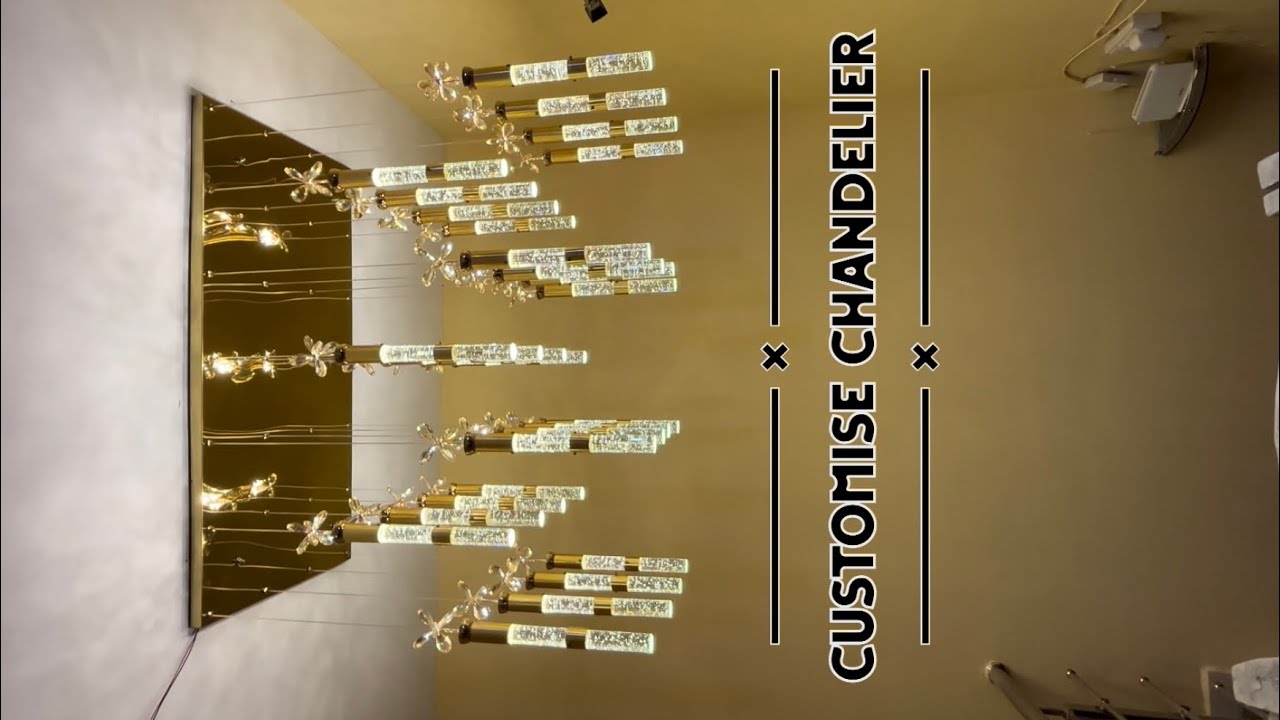 Customised chandelier installation full video ☺️ - YouTube