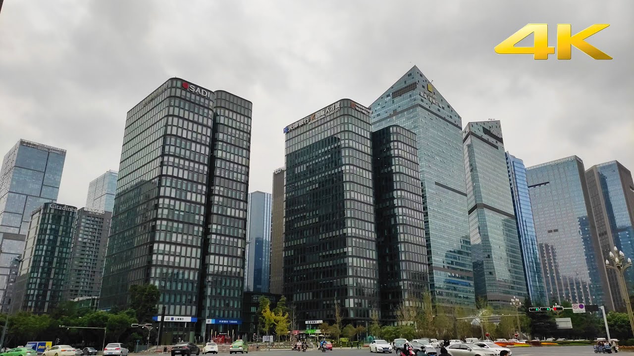 [4K]Walking Tour | Chengdu Central Business District(CBD), Western ...