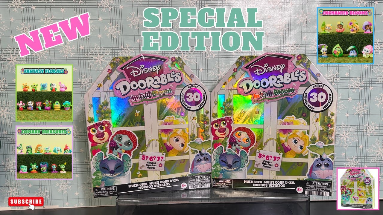 🌷NEW In Full Bloom Series / Disney Doorables Unboxing - YouTube