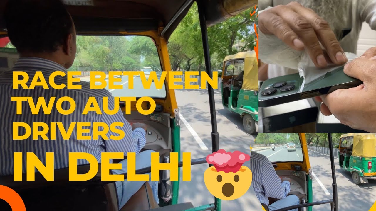 RACE BETWEEN TWO AUTO DRIVERS IN DELHI 😬😱// REACHED DELHI//DELHI VLOG ...