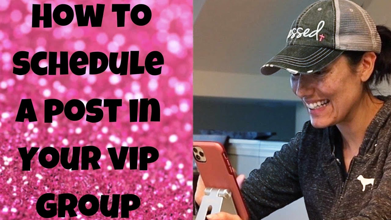 How to schedule a post in your VIP group! - YouTube