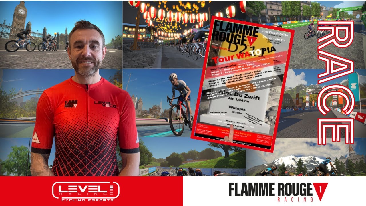 Flamme Rouge Racing FRR - Tour of Watopia - CRP - Stage 5 - Navig8 ...