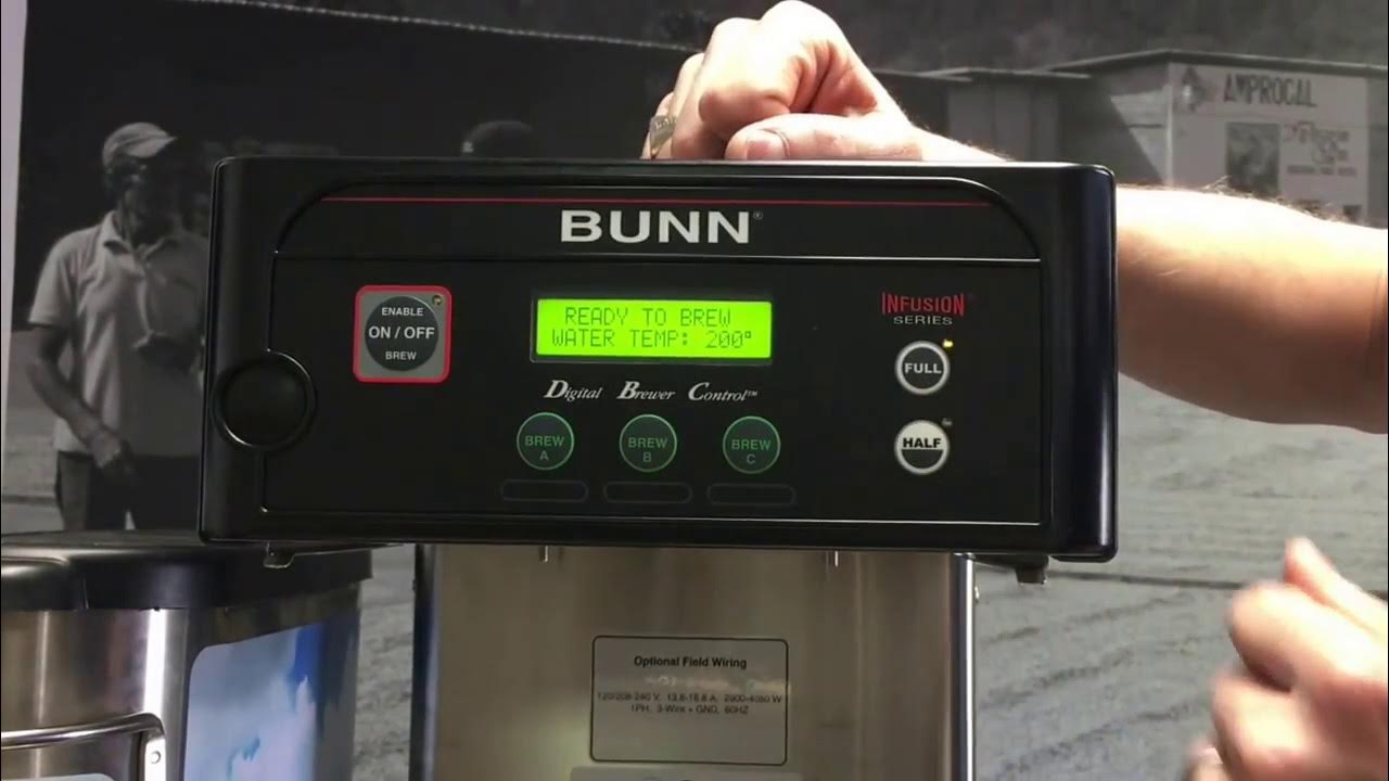 BUNN ICB Coffee Brewer: Programming for Iced Tea - YouTube