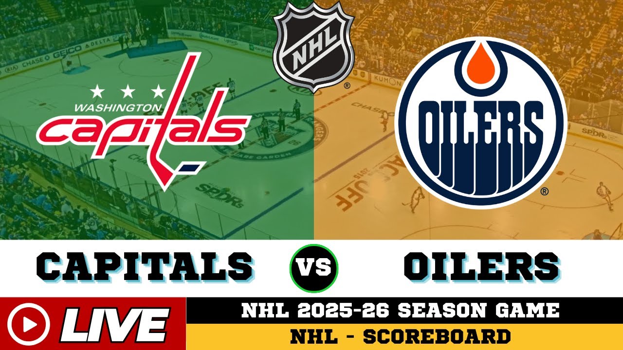 🔴LIVE : Washington Capitals Vs Edmonton Oilers | NHL 2026 | NHL Live ...