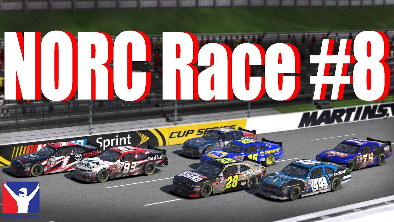 NORC Season 4 Race 8 | Xfinity Cars @ Martinsville | iRacing - YouTube