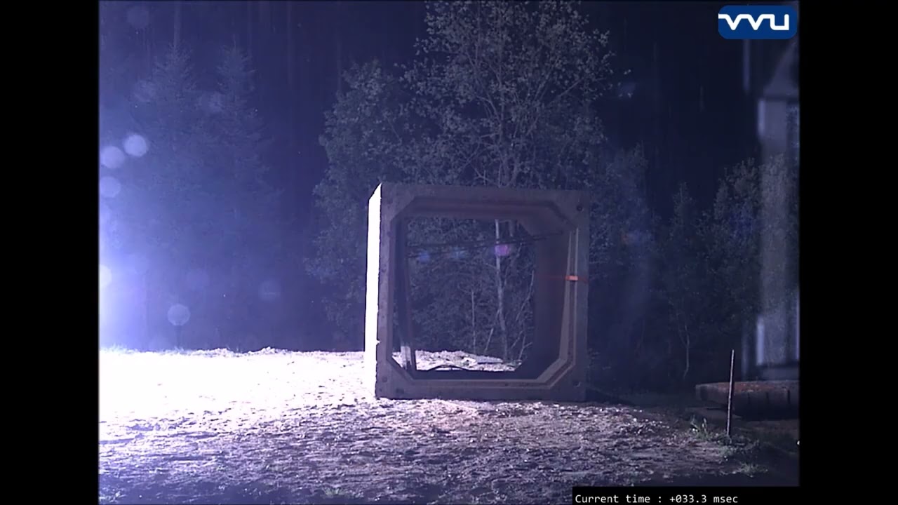 Explosion of 20 kg TNT from 5 m Blast resistance test slow motion ...