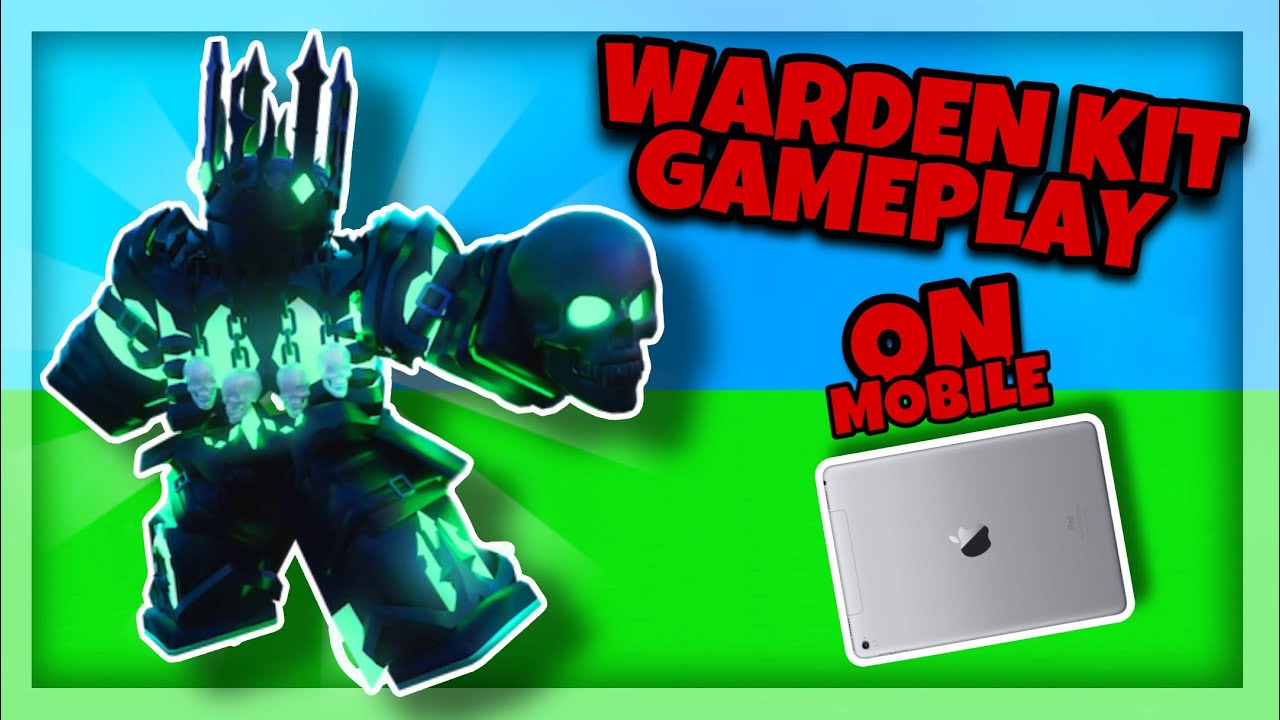 Warden Kit GamePlay On Mobile.. (Roblox Bedwars) - YouTube