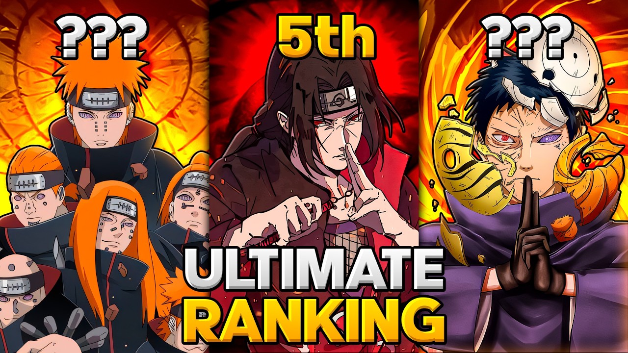 RANKING | STRONGEST NINJAS OF THE AKATSUKI IN NARUTO - (Tierlist) - YouTube