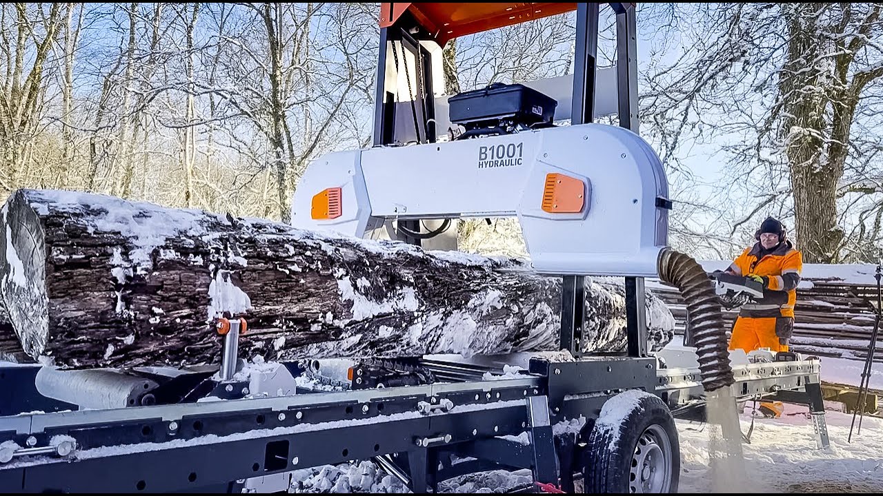 Now upgraded to a Logosol B1001 Hydraulic - YouTube