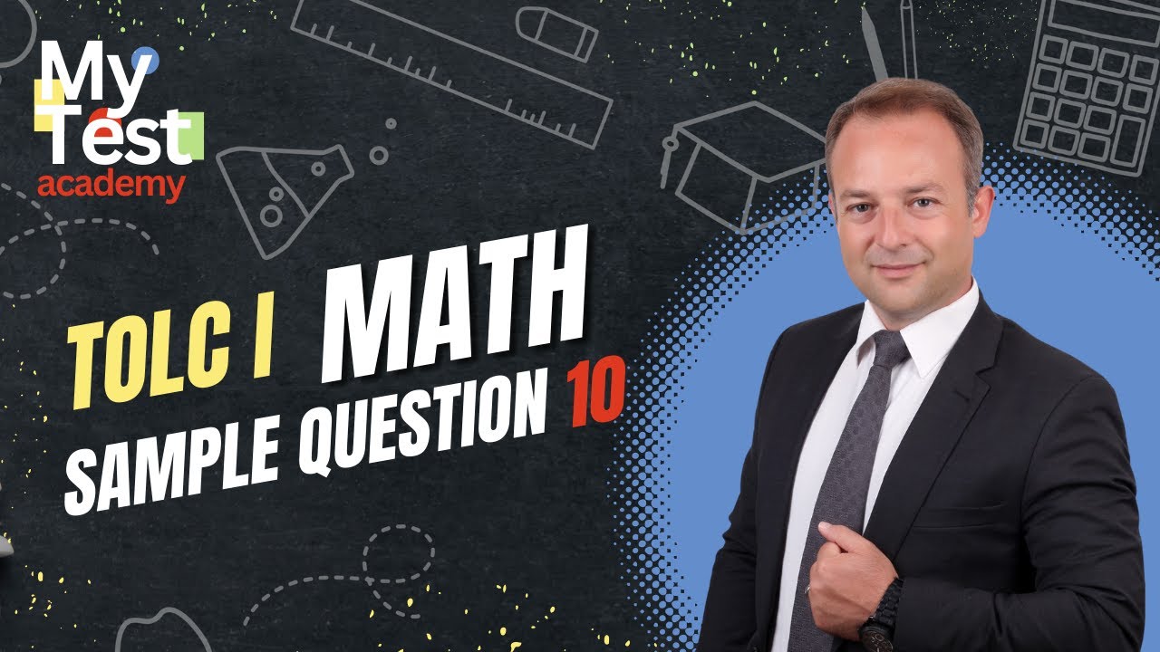 TOLC I Math Sample Question 10 - YouTube