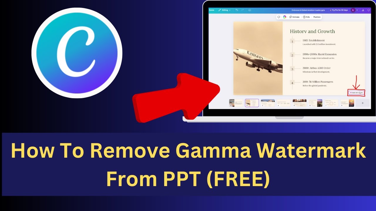 How to Remove Gamma Watermark from PPT (FREE) - YouTube