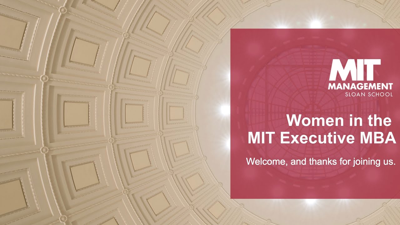 Women in the MIT Executive MBA - YouTube