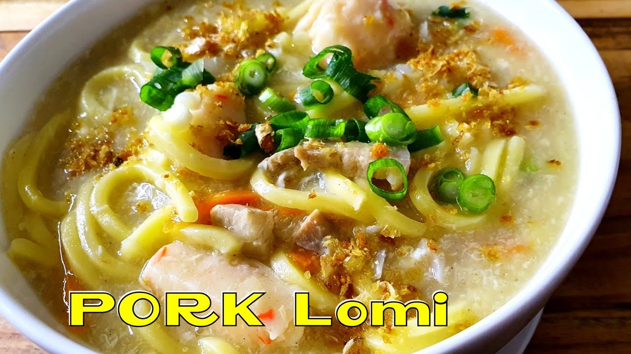 Cooking Pork Lomi~Quick And Easy Pork Noodle Soup! - YouTube