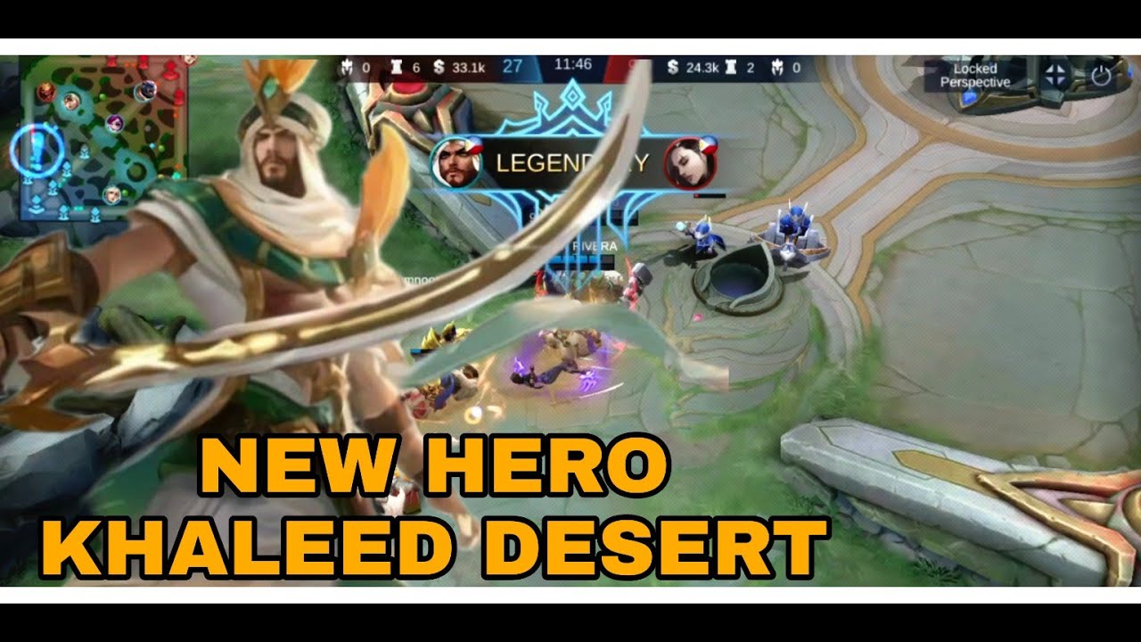 NEW HERO KHALEED DESERT GAMEPLAY - MOBILE LEGENDS BANG BANG - YouTube