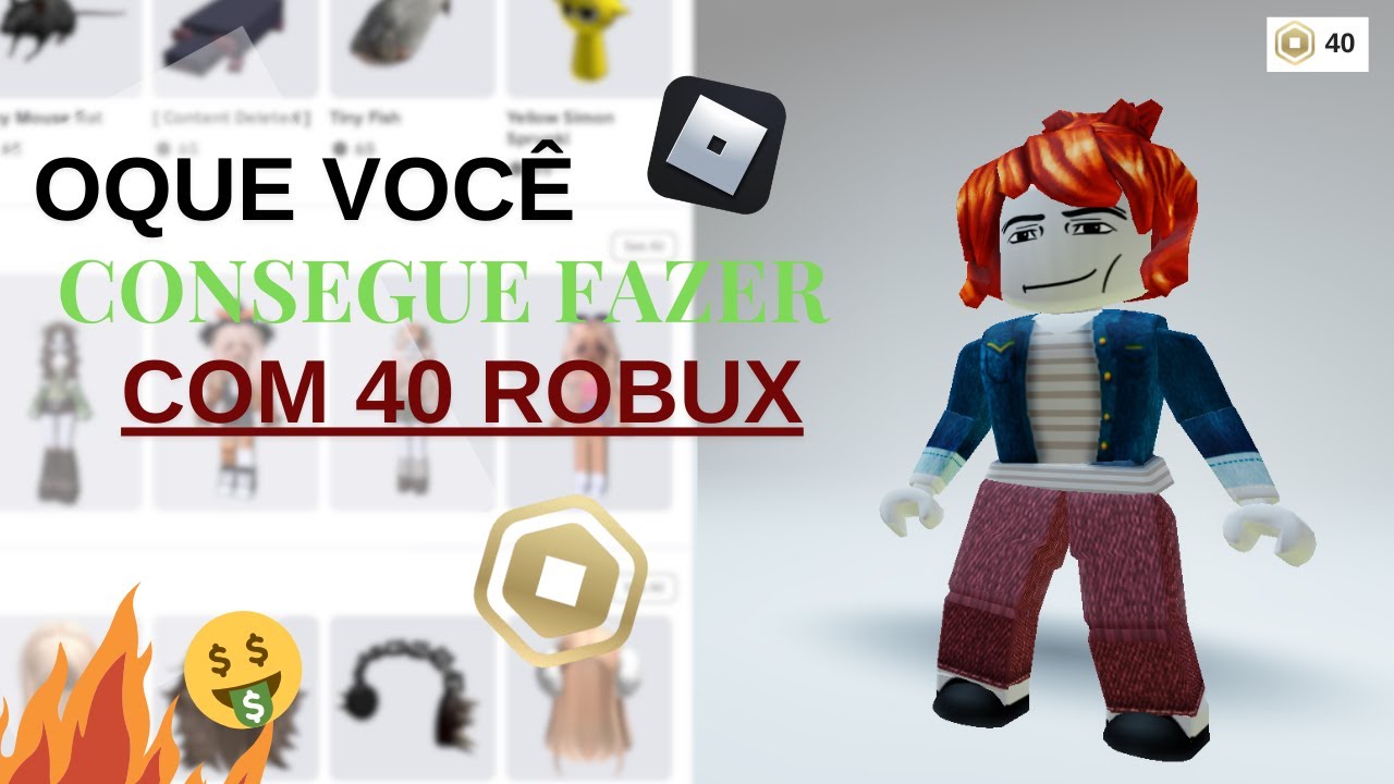 OQUE VOCÊ CONSEGUE FAZER *com 40 robux* NO ROBLOX! - YouTube