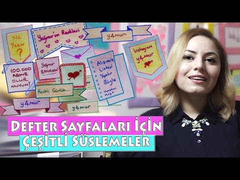 Defter Sayfaları için Çizimler | Planlayıcı Süsleme