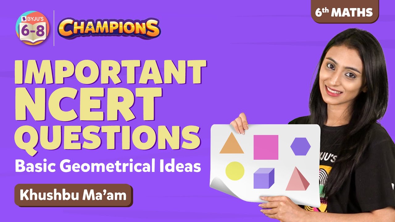 Basic Geometrical Ideas Class 6 Maths - NCERT Important Questions ...