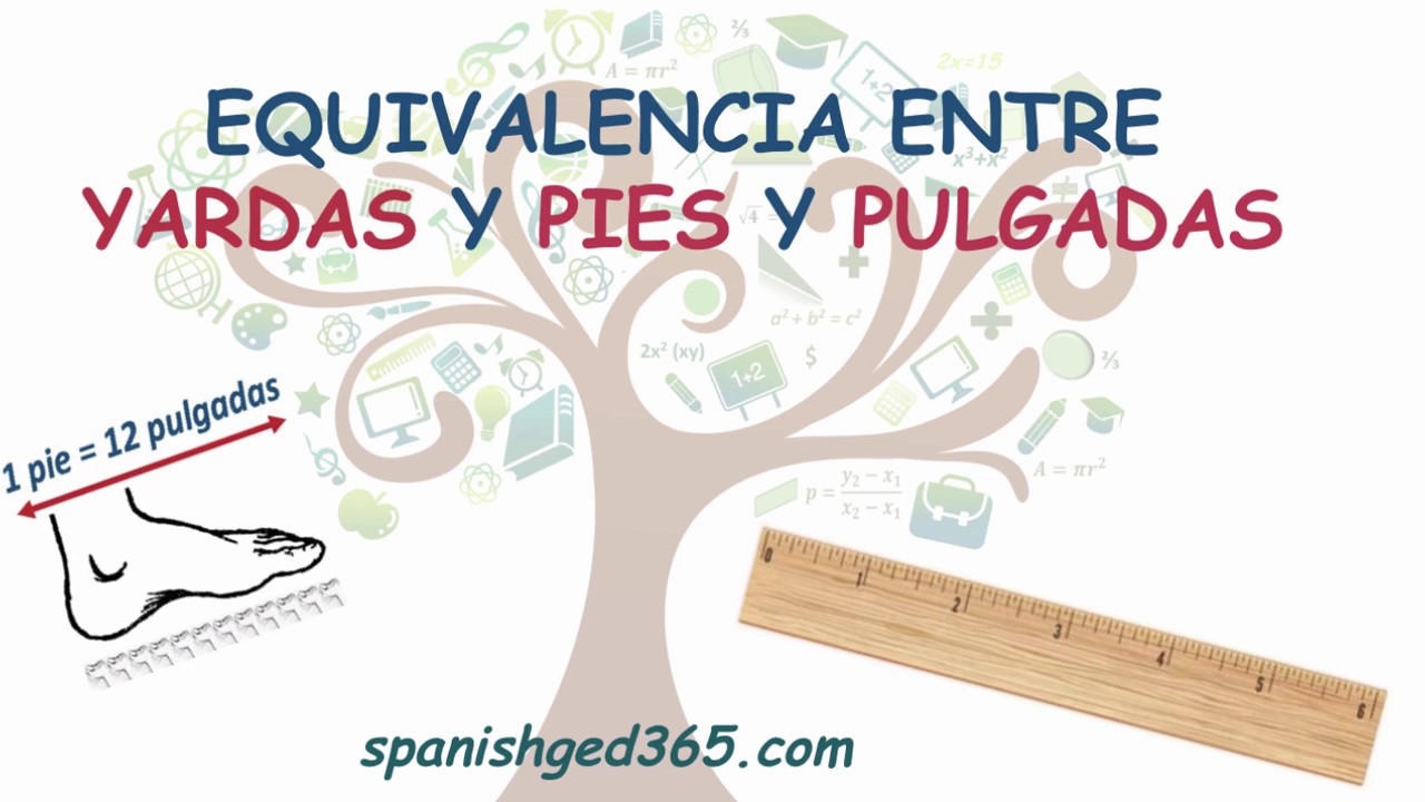 Equivalencias Entre YARDAS PIES Y PULGADAS YouTube