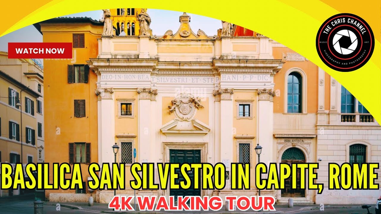 ⛪️🇮🇹 4K Walking Tour Inside Basilica San Silvestro in Capite, Rome | Relic of St. John the ...