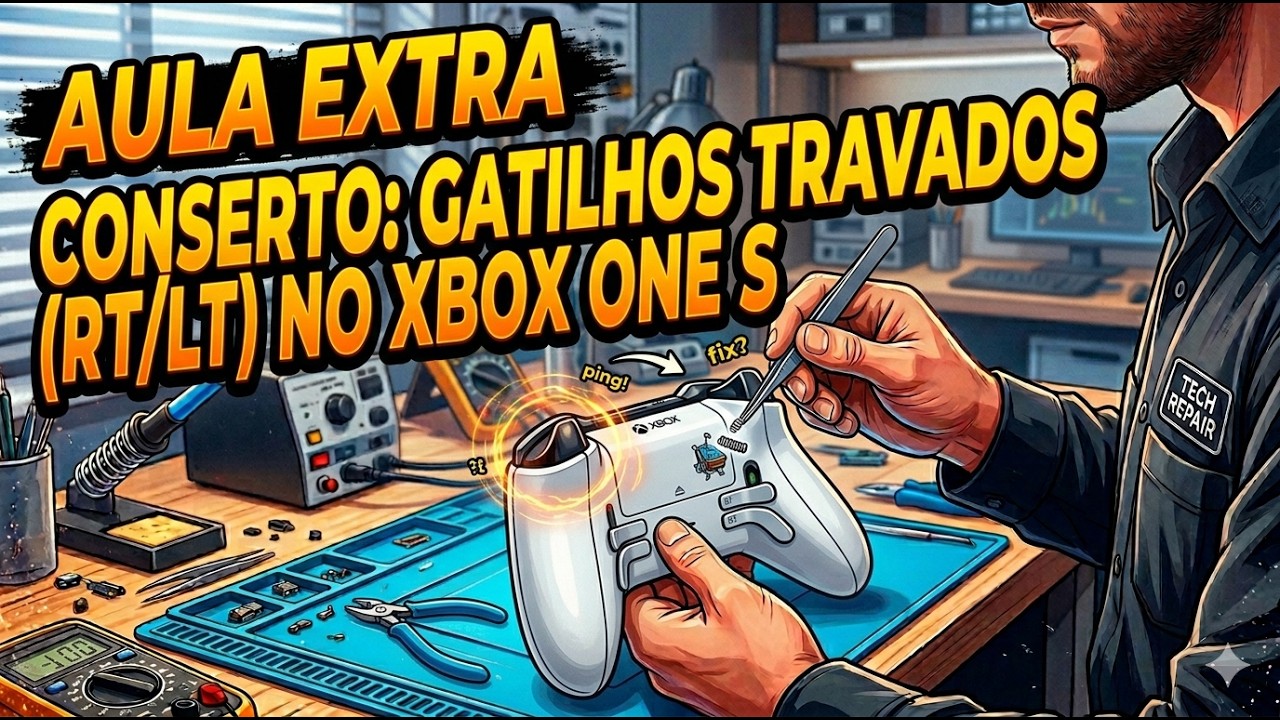CONTROLE XBOX ONE S NÃO FUNCIONA RT OU RT TRAVADO/PRESSIONADO! - YouTube