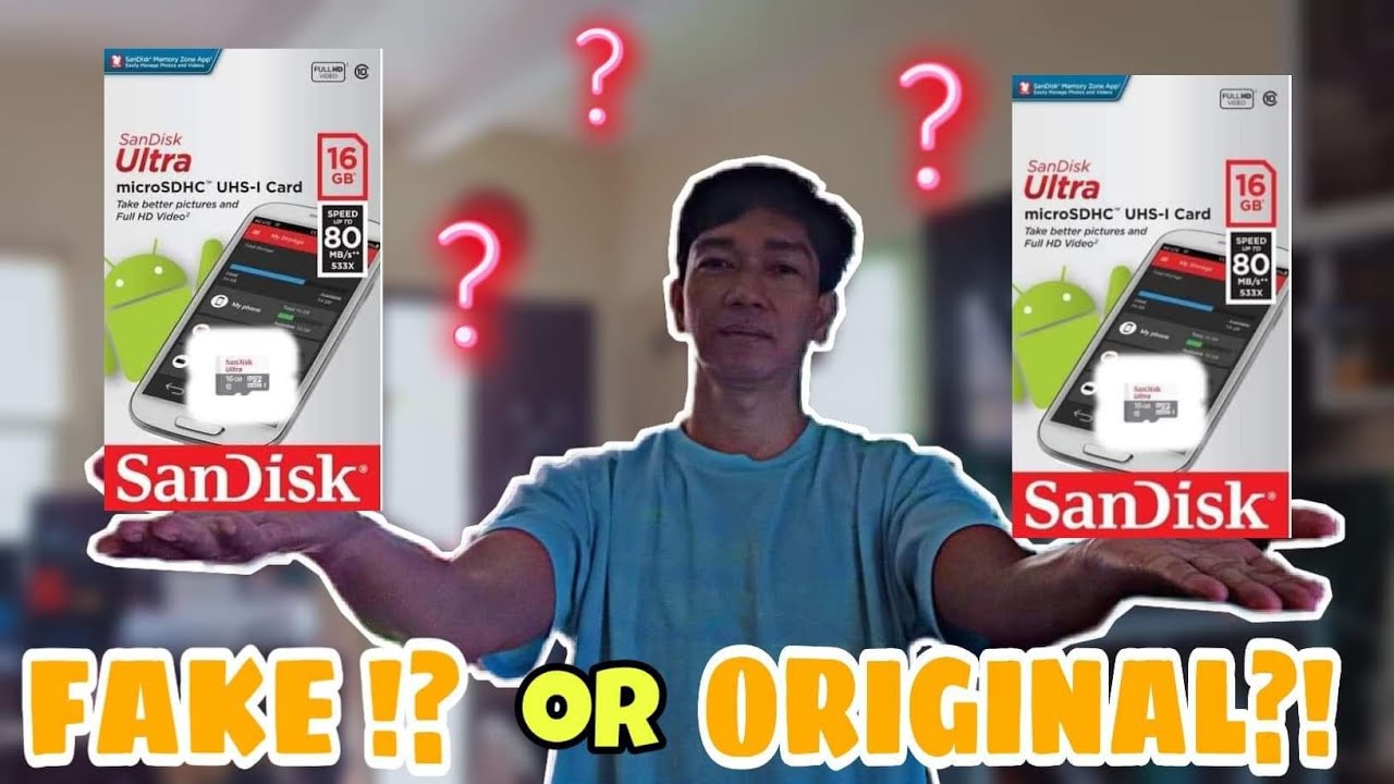 SD Card HOW TO KNOW WHICH IS FAKE AND ORIGINAL ? TAGALOG - YouTube