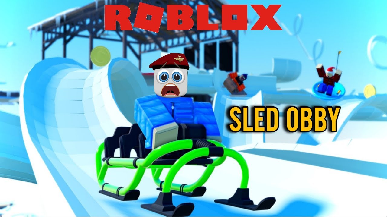 Obby Ama Kızakla 🛷 Roblox Sled Obby (New) - YouTube