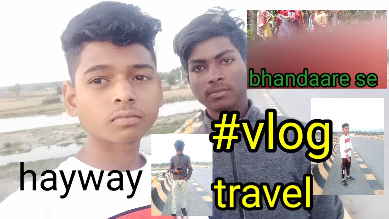 bhandaare se hayway road travel//my new vlog //cute boy vlogger😎#vlog # ...