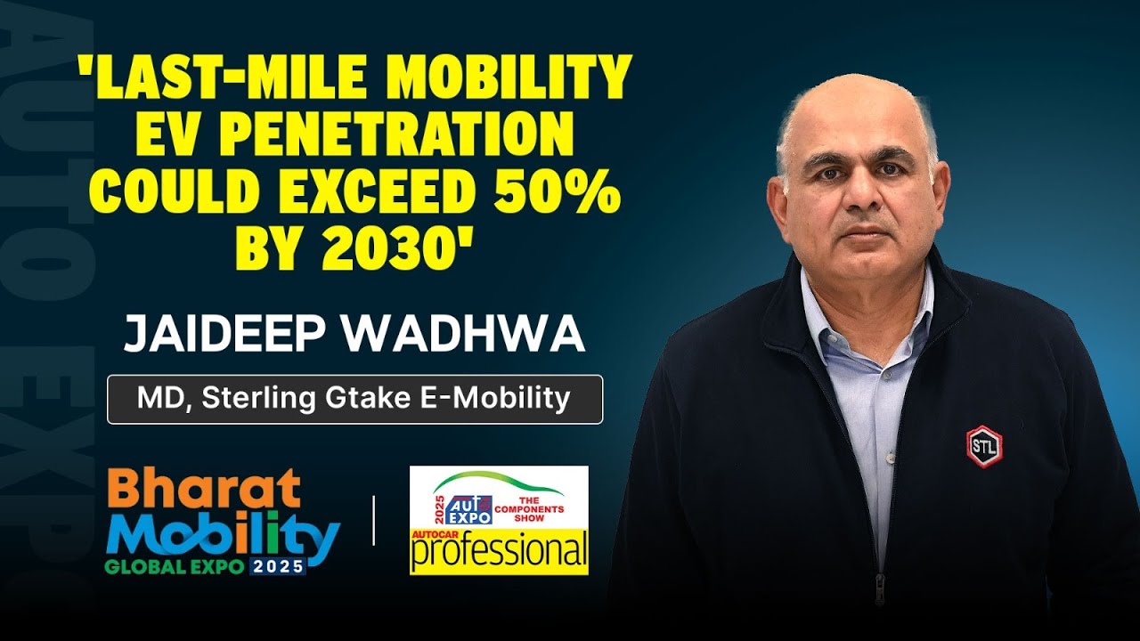 Auto Expo 2025 - Dialogues | Jaideep Wadhwa, Managing Director, Sterling Gtake E-Mobility - YouTube