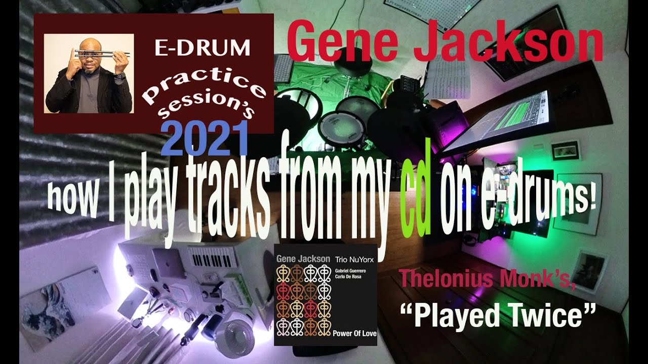 Gene Jackson plays a track from his CD "Power of Love" on E-drums ...