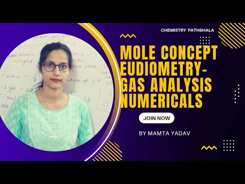 Mole Concept Eudiometry Gas analysis Numericals chapter 01, class 14 ...