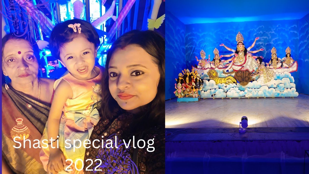 vlog no 20( shasti special vlog)durga puja 2022 - YouTube