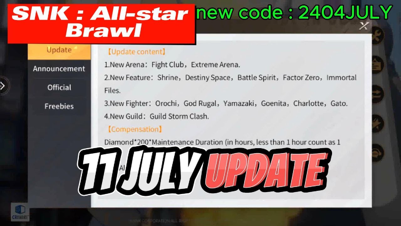 SNK: All-Star Brawl - 11 JULY update - YouTube