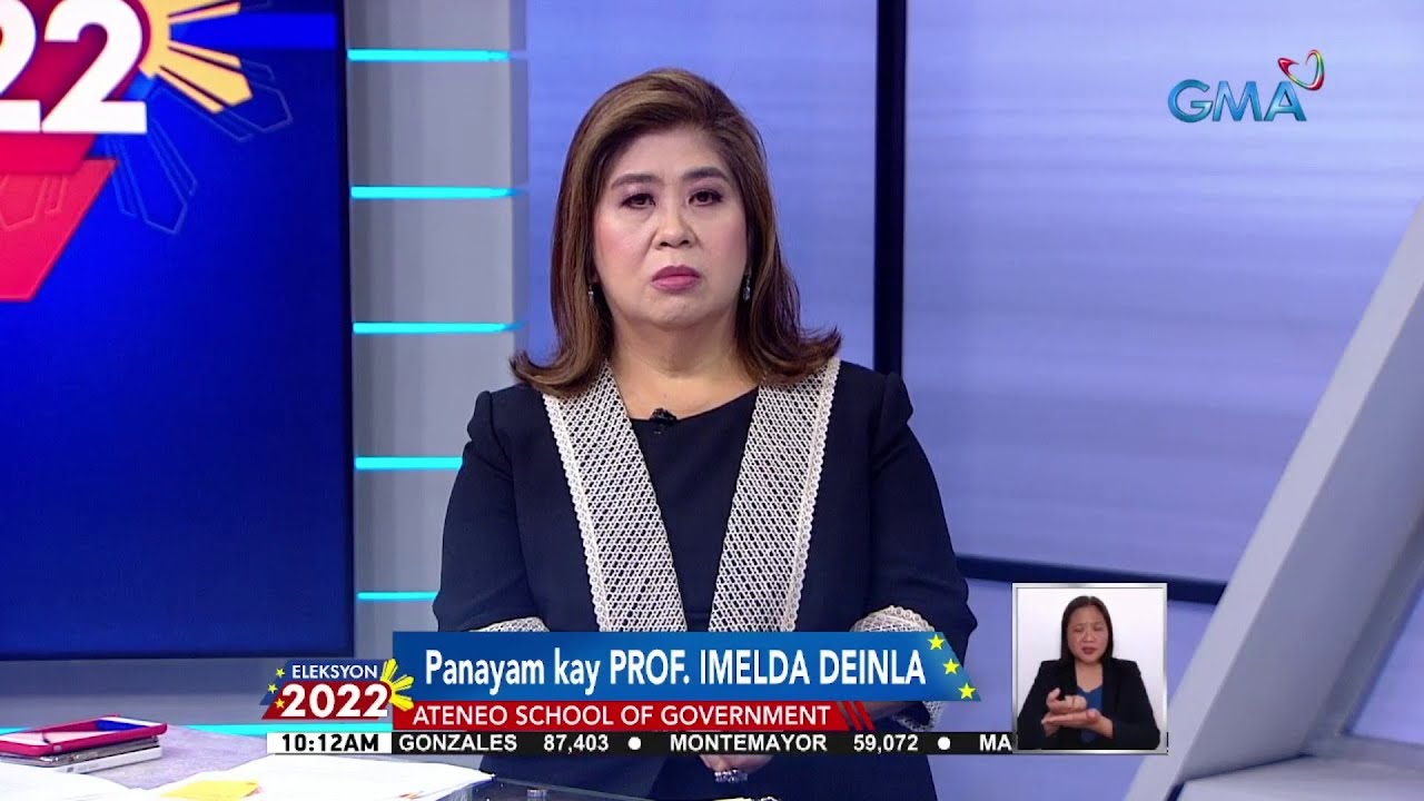 Prof. Imelda Deinla sa resulta ng botohan | Eleksyon 2022 - YouTube