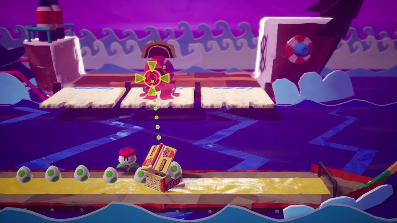 Yoshi's Crafted World - Pirate Pier - Boss - YouTube