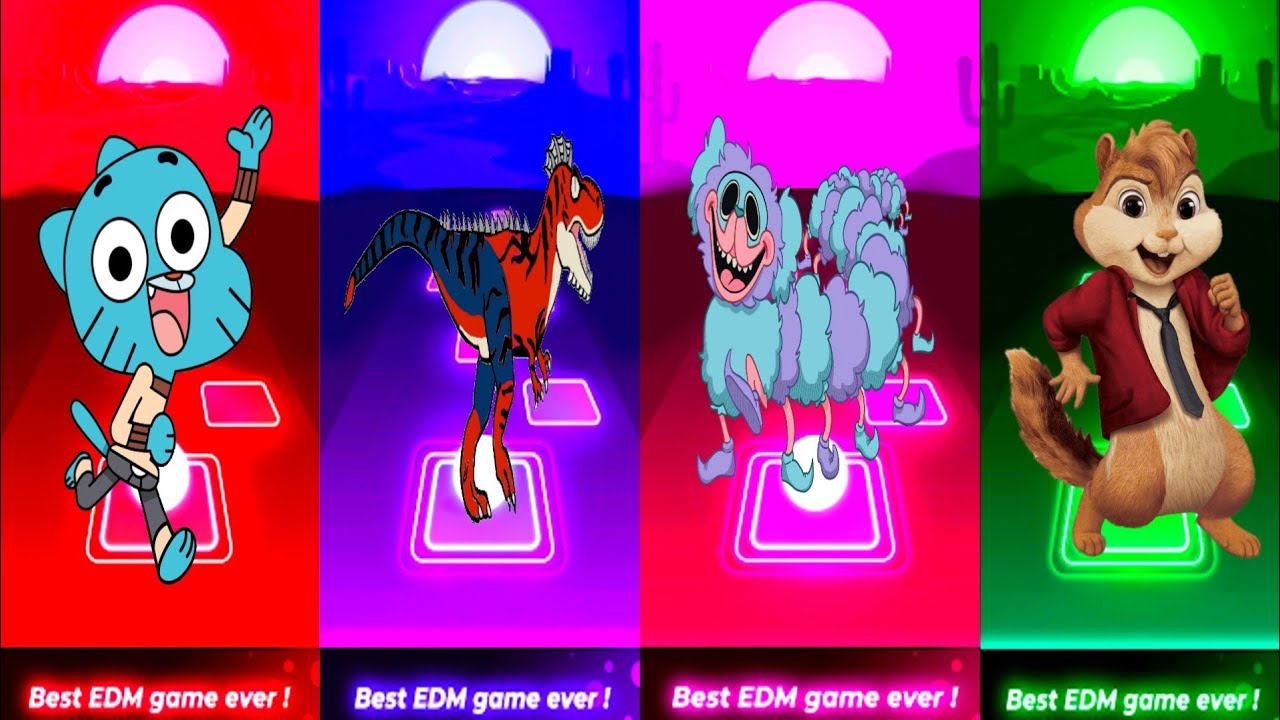 The Amazing World🆚Dinosaur Spider Man🆚PJ Pug A Pillar🆚Alvin and the ...
