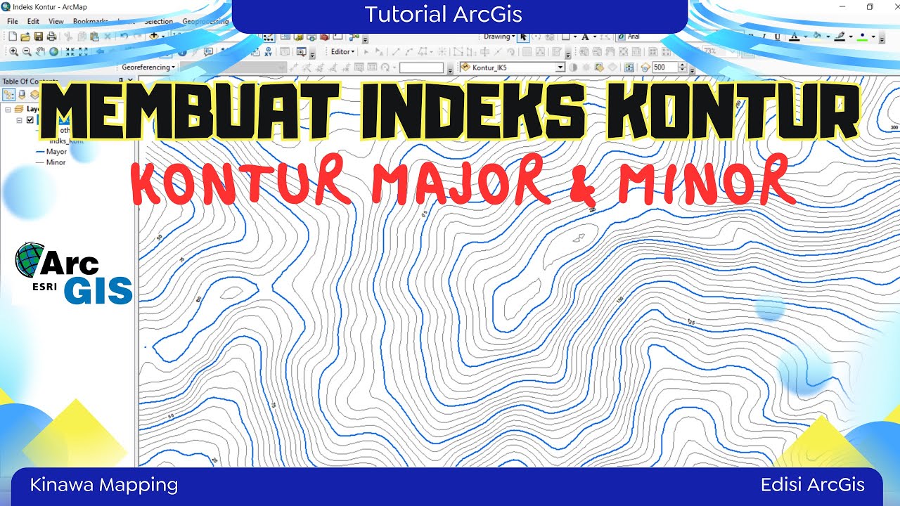 Cara Membuat Indeks Kontur di ArcGis | Kontur Mayor dan Minor - YouTube