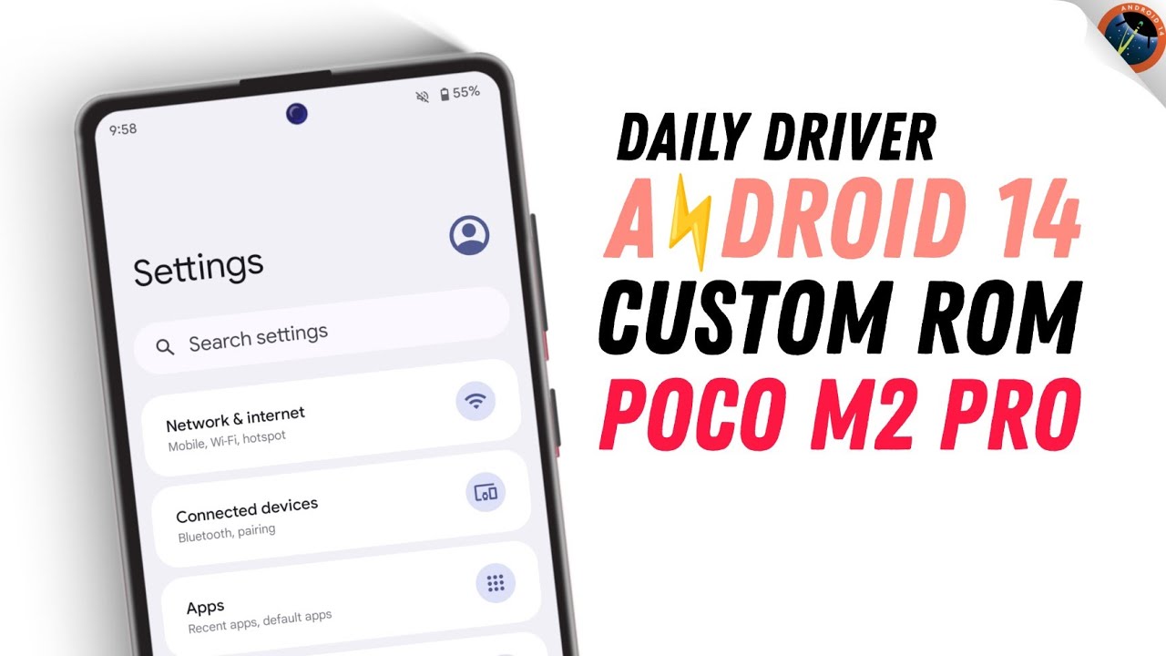 Best Android 14 Daily Driver Custom ROM for POCO M2 Pro (Miatoll) - YouTube