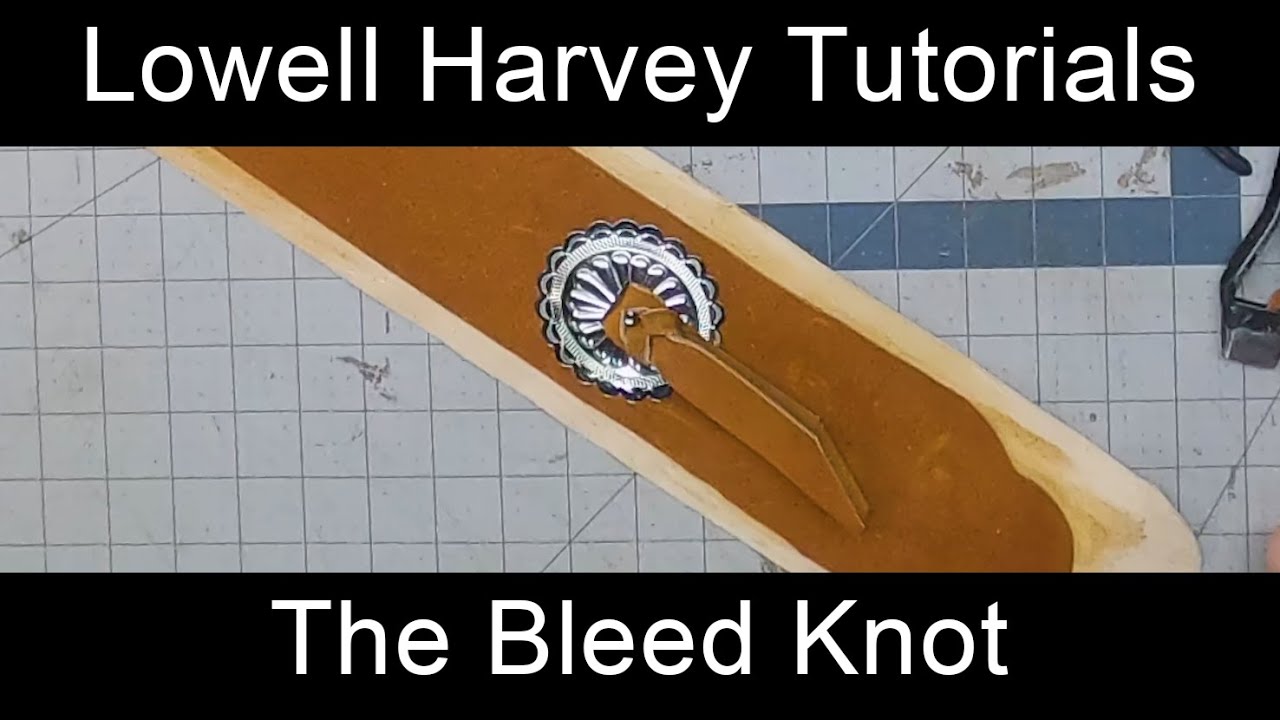 Lowell Harvey Quick Tutorials | The Bleed Knot - YouTube