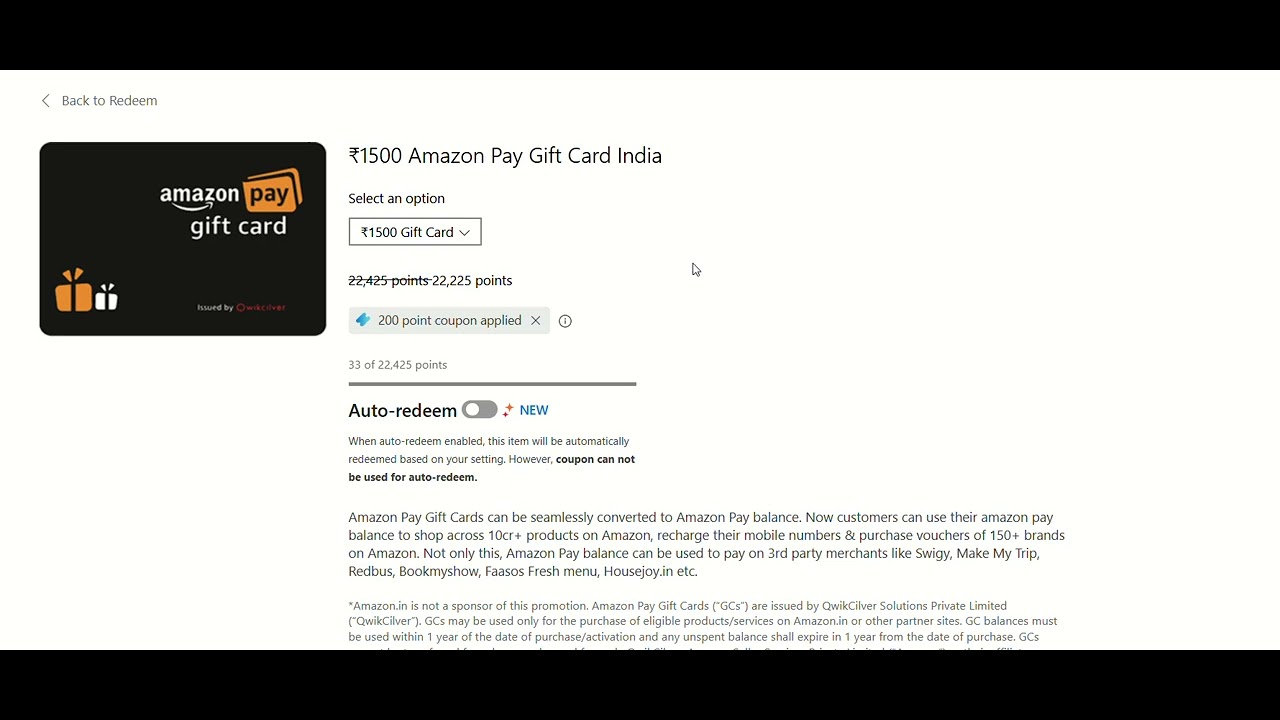 Microsoft Rewards Finally Amazon 1500₹ Gift Card Finally Redeemed ...