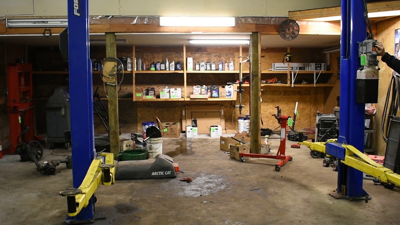 Forward Lift 10,000 Lb. Capacity Vehicle Hoist - YouTube