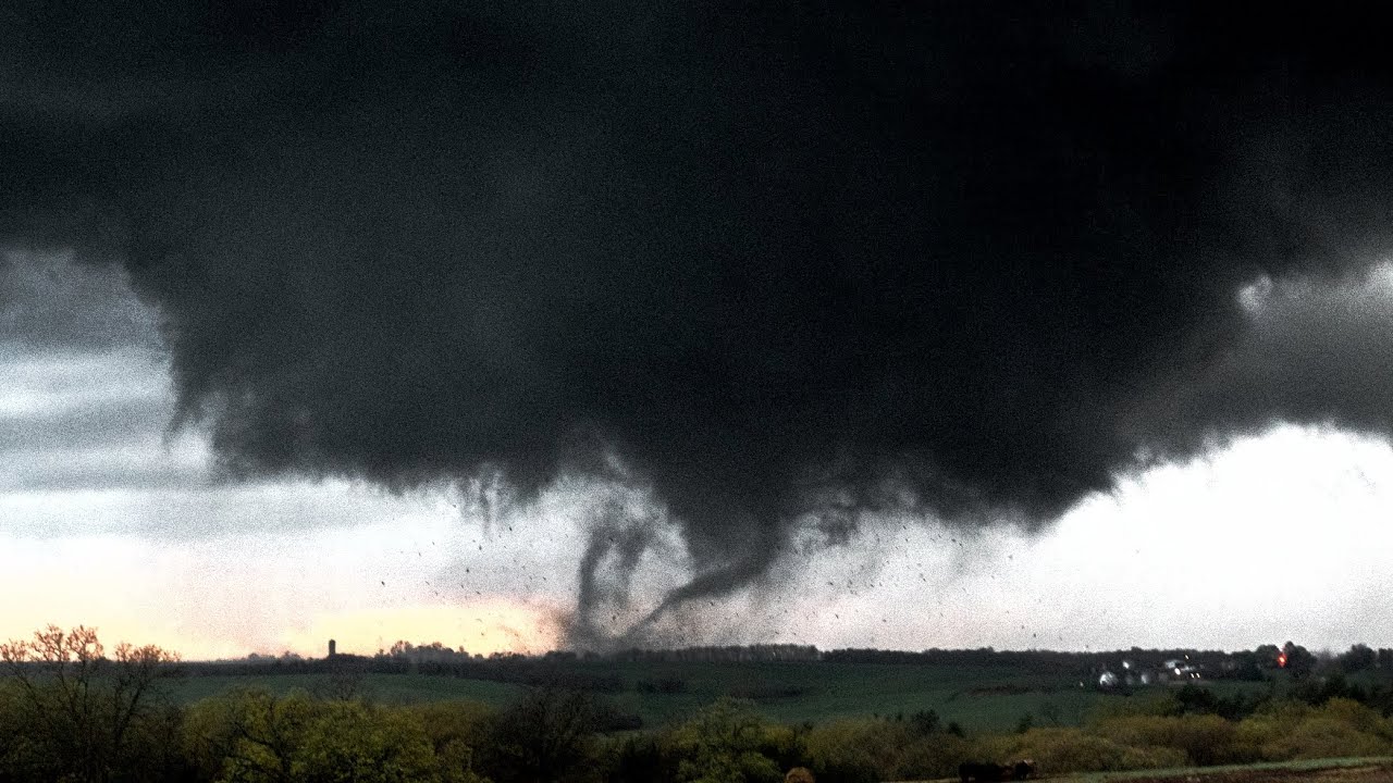 Mount Ayr, Iowa Multi-Vortex Tornado [4k] - 4/26/24 - YouTube