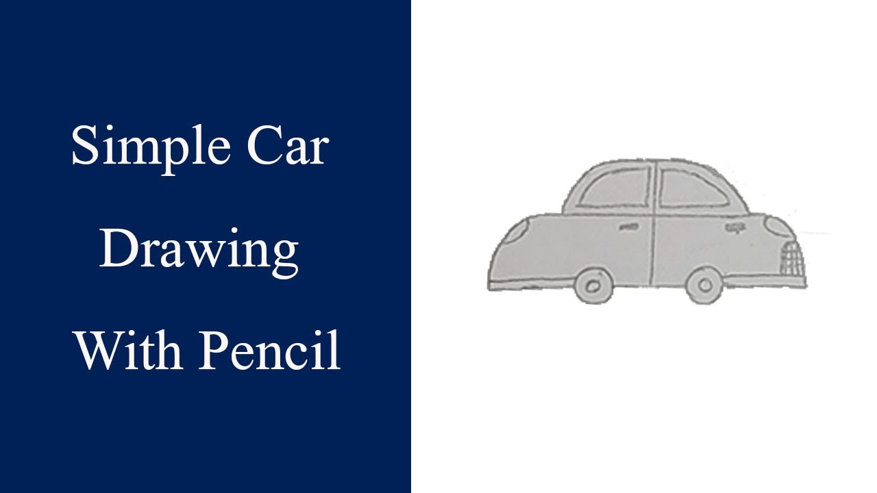 Simple Car Drawing With Pencil | Car Drawing Easy for Beginners | Car ...