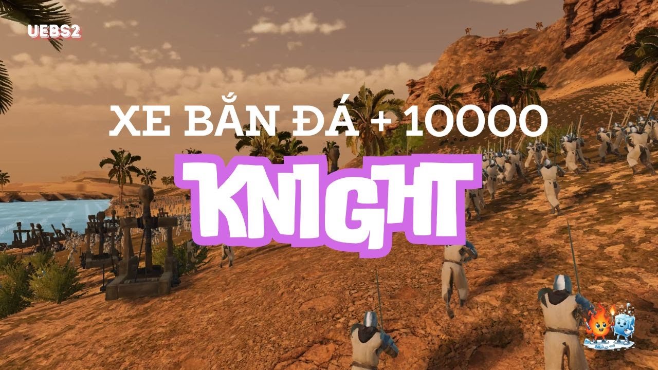 10000 HIỆP SĨ HẠNG NẶNG chống lại sự tấn công của 50000 ORC và TROLL ...