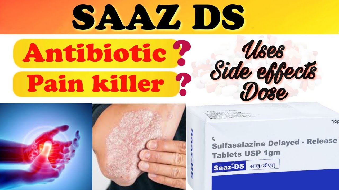 saaz DS tablet uses in hindi | sulfasalazine delayed release tablets ...