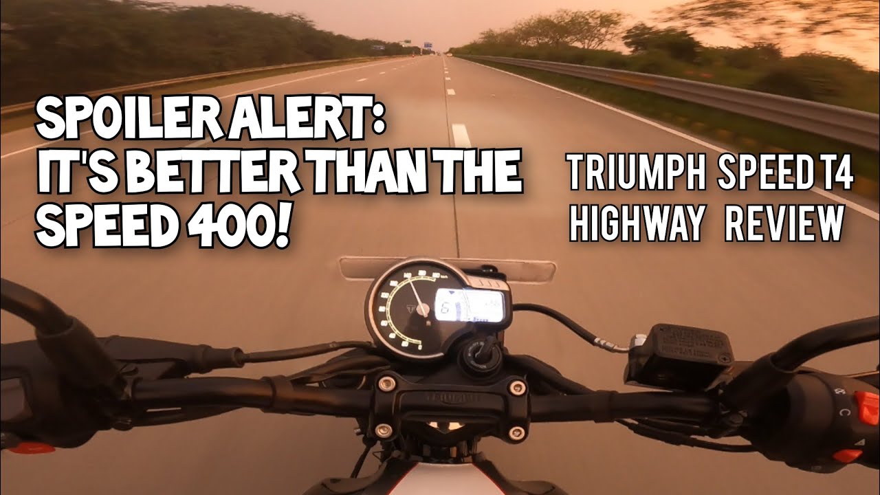 Triumph Speed T4 HIGHWAY REVIEW | RPM & Vibrations at Cruising Speeds ...